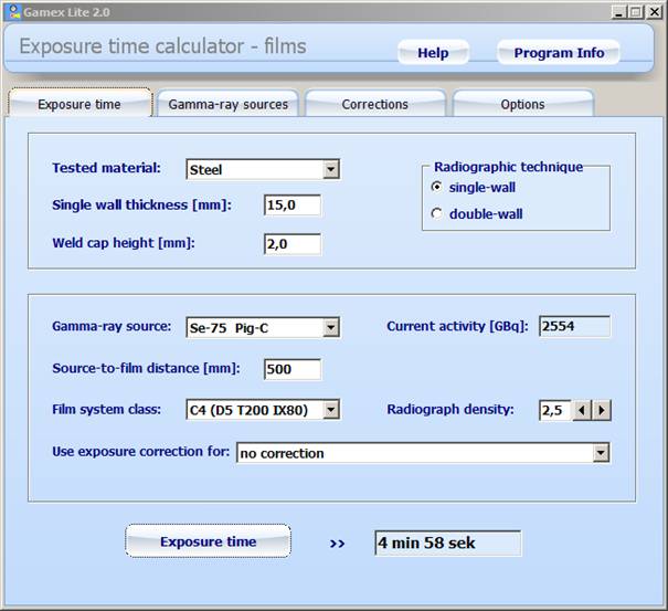 Calculate Exposure Time Kiwo ExpoCheck Exposure Calculator