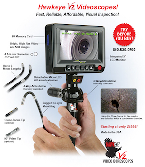 Gradient Lens Releases Hawkeye V2 Steerable Borescope