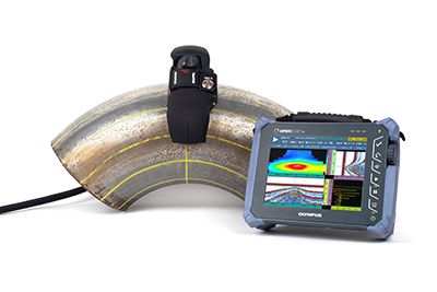 Olympus FlexoFORM™ Allows Ultrasound Pipe Elbow Inspection
